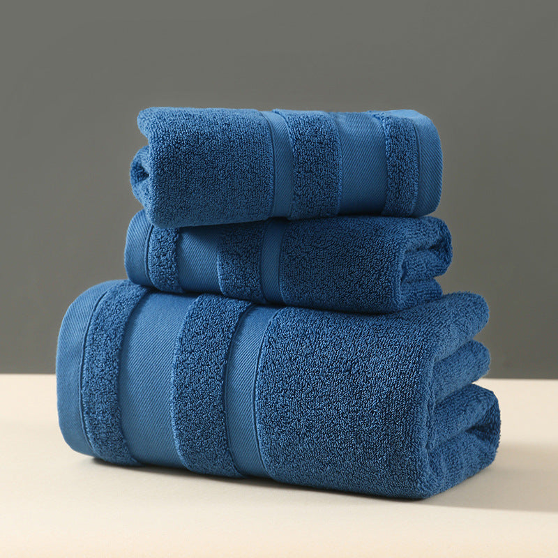 Blue - Luxury 3-Piece 100% Cotton Towel Set | STripleB